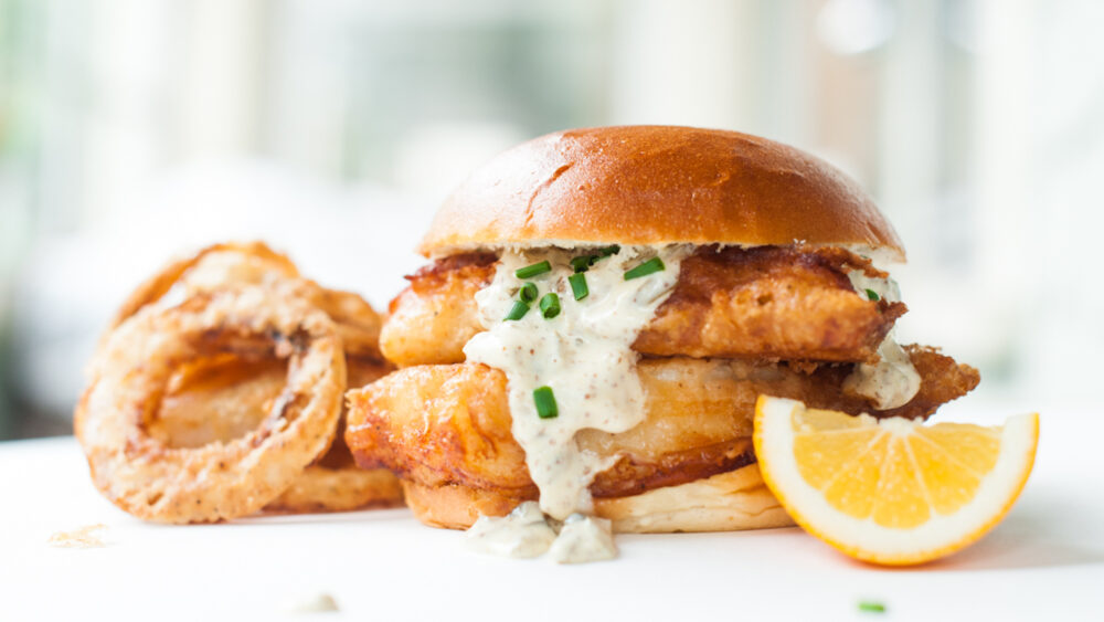 Beer Battered Cod Sandwich with Lemon Aioli - Made By Nashish