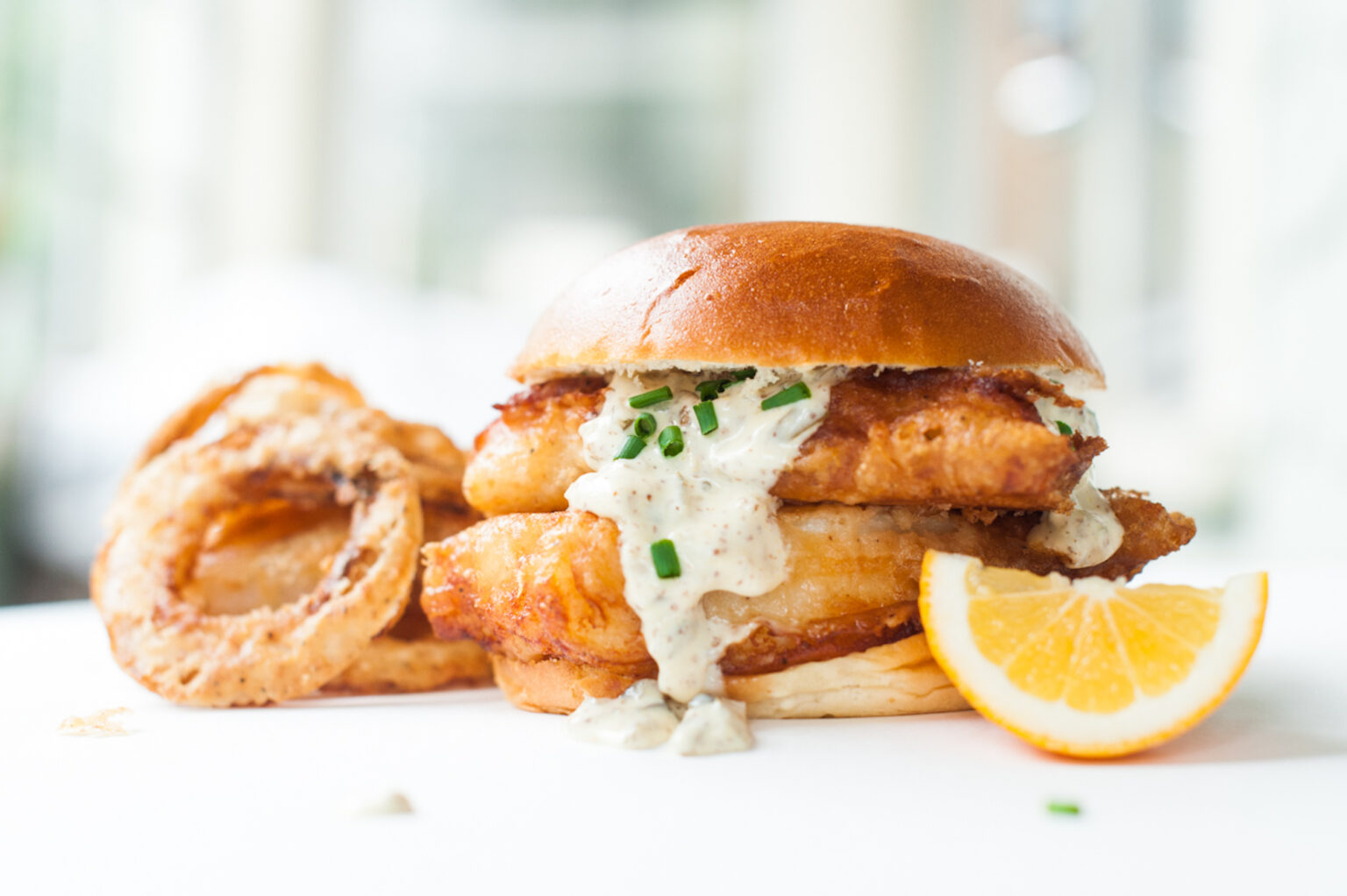 Beer Battered Cod Sandwich with Lemon Aioli - Made By Nashish